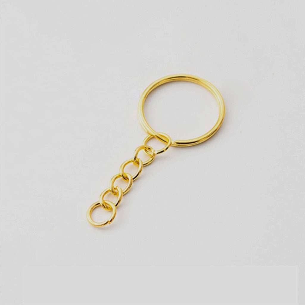 KEYCHAIN RING GOLDEN 420G PACK OF 100 – Best Services